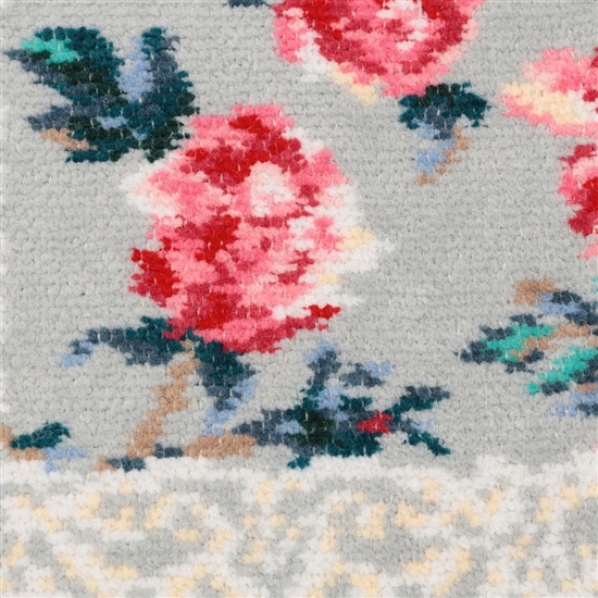 フラワーパッチワーク ハンカチ(シルバーグレー): FEILER｜フェイラー公式オンラインショップ FEILER