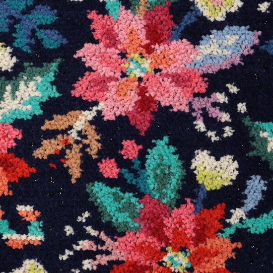 ノエルフラワー ハンカチ（WEB限定）(ネイビー×ブルー): LOVERARY BY FEILER（WEB限定）｜フェイラー公式オンラインショップ FEILER